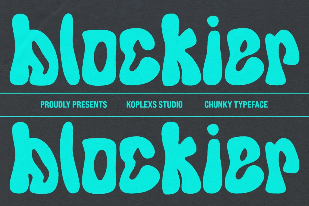 Blockier Retro Groovy Font - Coolest Font