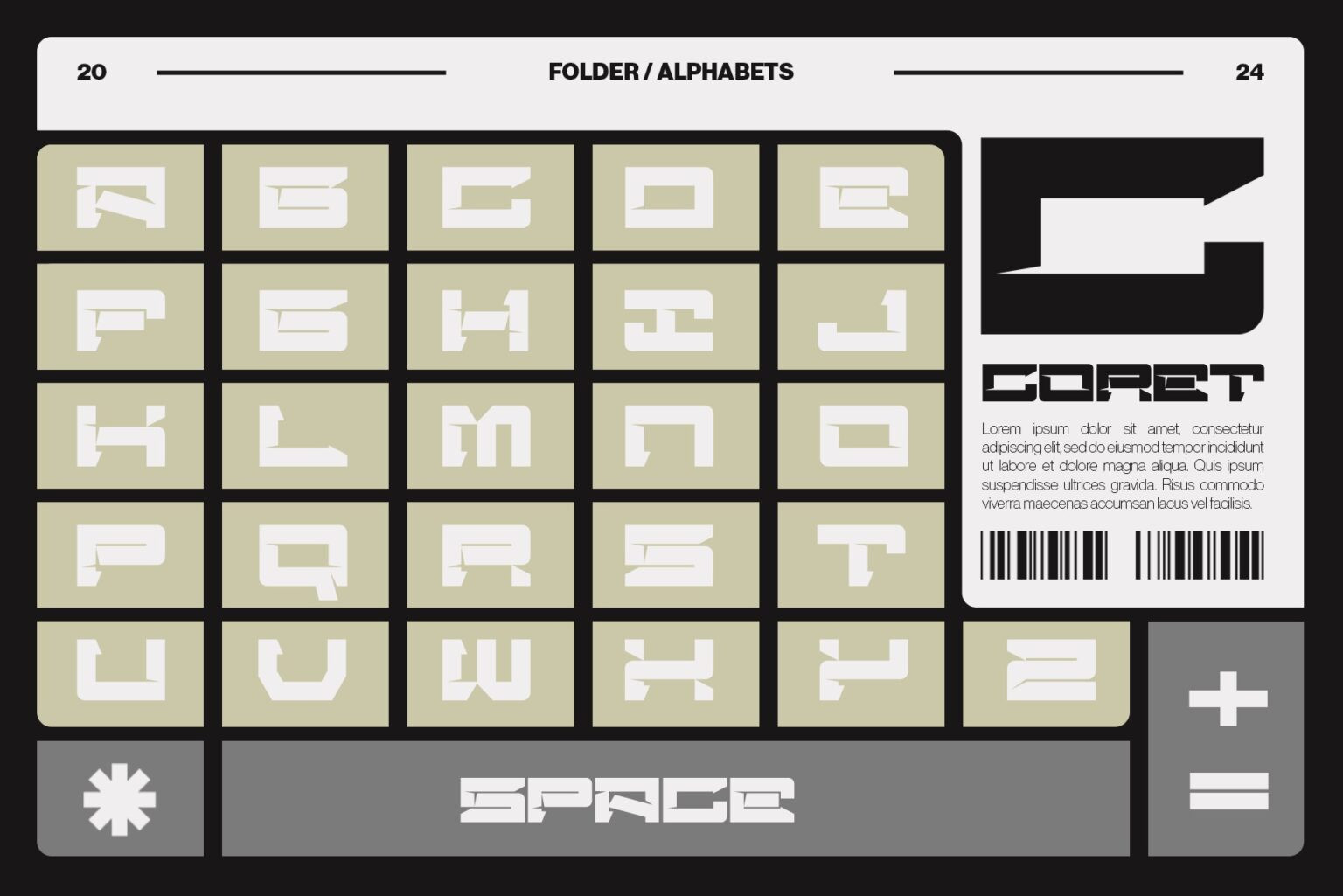 CORET - Futuristic Display Font - Coolest Font